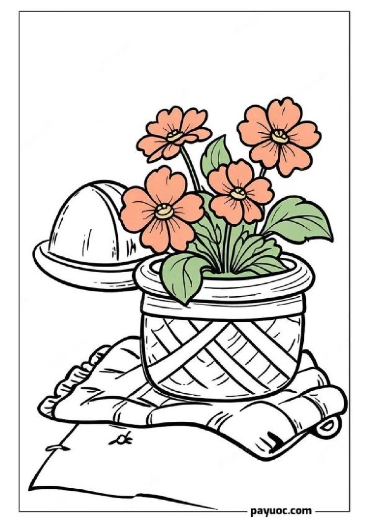 80+ Begonia Flower Coloring Pages (FREE PDFs)