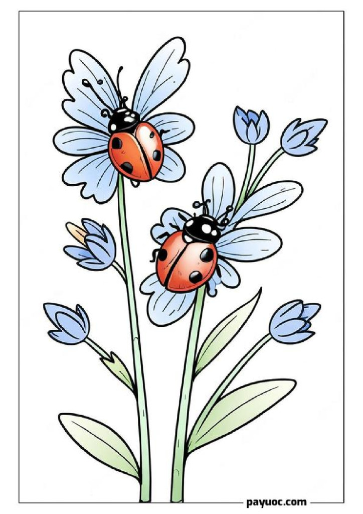 60+ Bluebonnet Flower Coloring Pages for Kids (FREE PDFs)