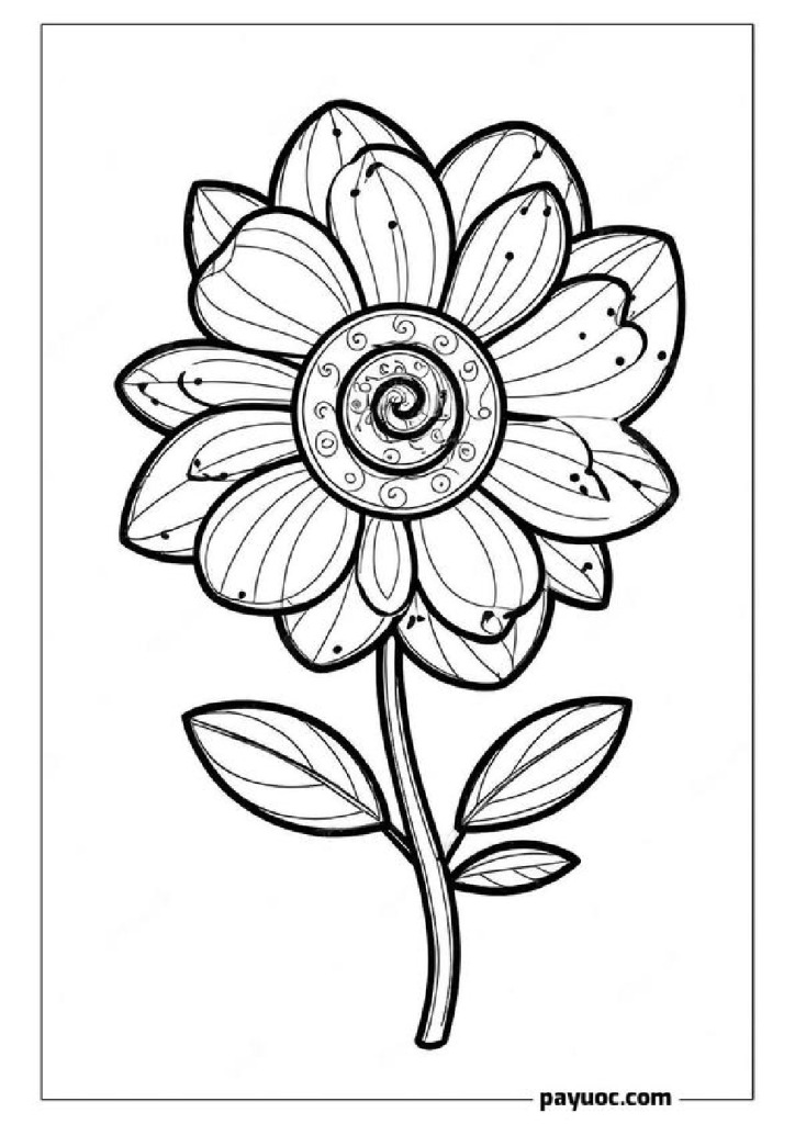 60+ Boho Flower Coloring Pages (FREE PDFs)