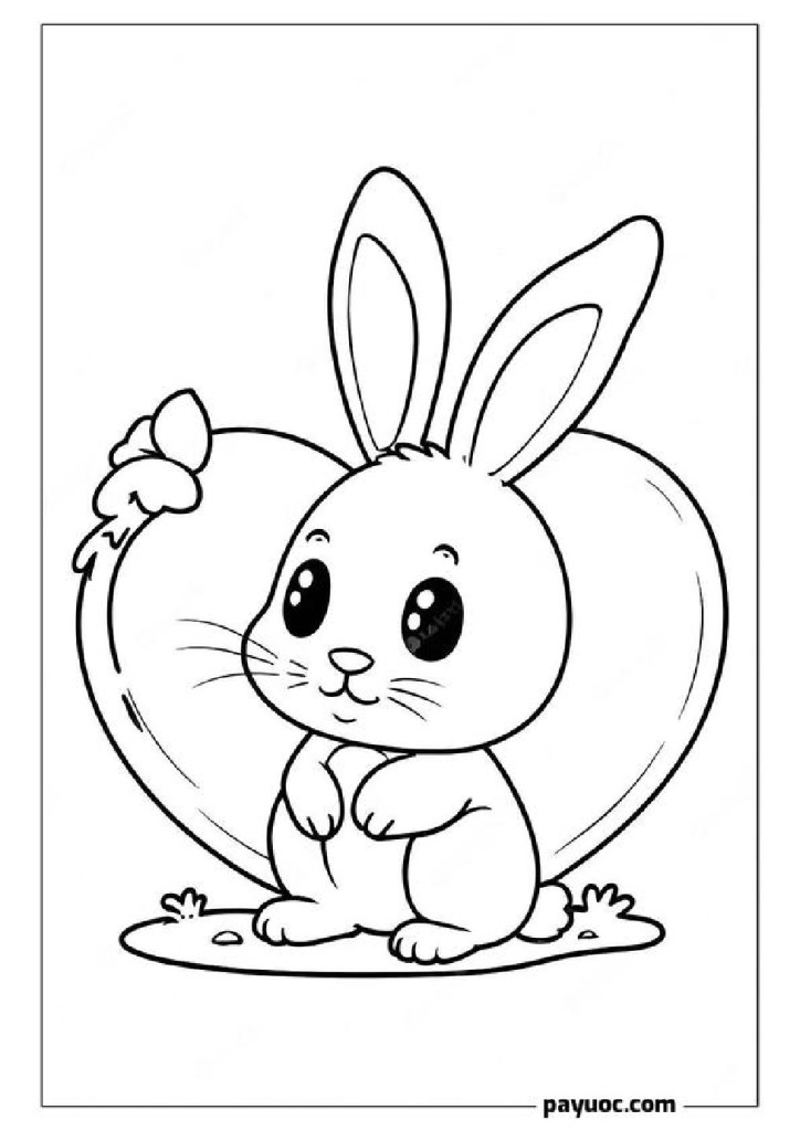 25+ Bunny Valentines Coloring Pages (FREE PDFs)