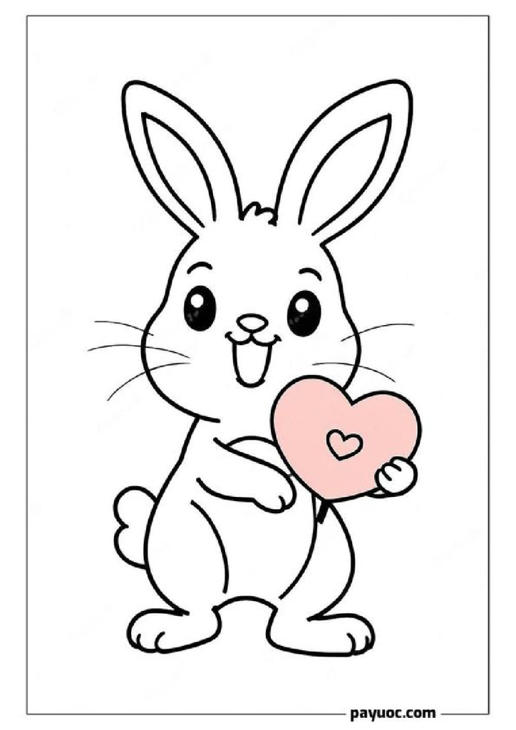 25+ Bunny Valentines Coloring Pages (FREE PDFs)