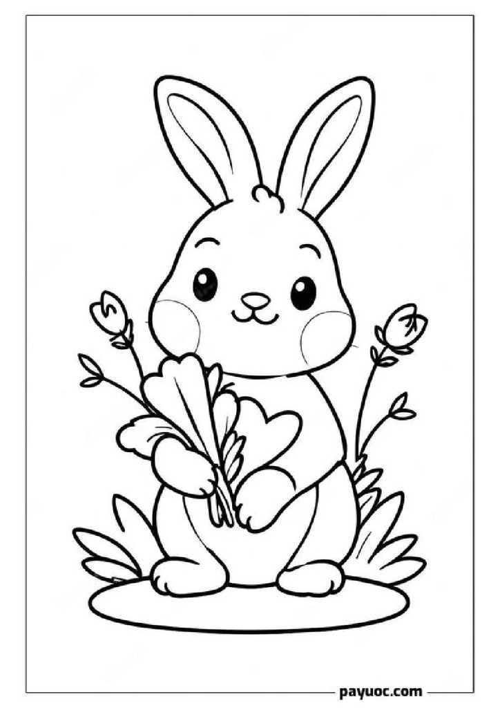 25+ Bunny Valentines Coloring Pages (FREE PDFs)