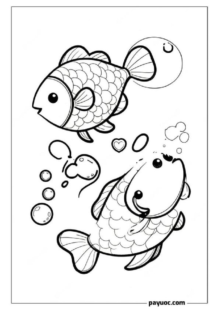 40+ Free Valentine Fish Coloring Pages (FREE PDFs)