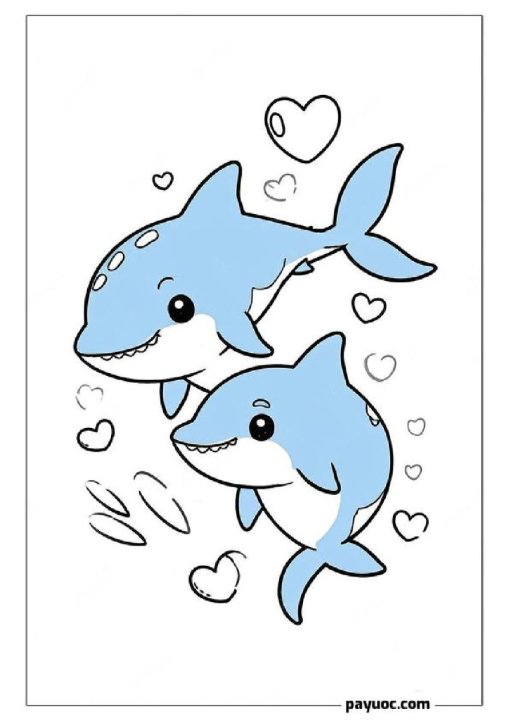 20+ Baby Shark Valentine Coloring Pages (FREE PDFs)