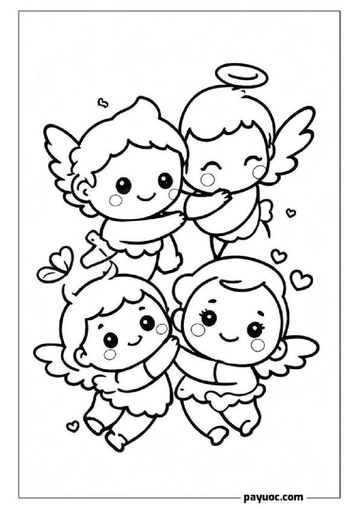 30+ Cupid Valentines Day Coloring Pages (FREE PDFs)