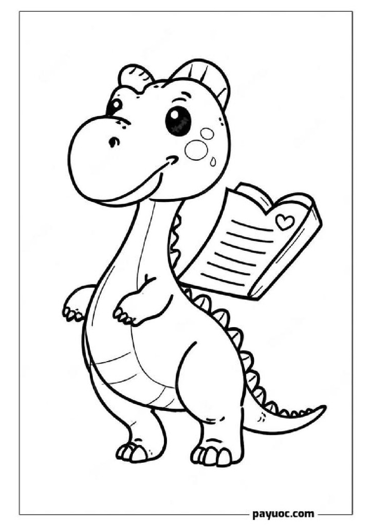 30+ Dinosaur Valentine Coloring Pages (FREE PDFs)