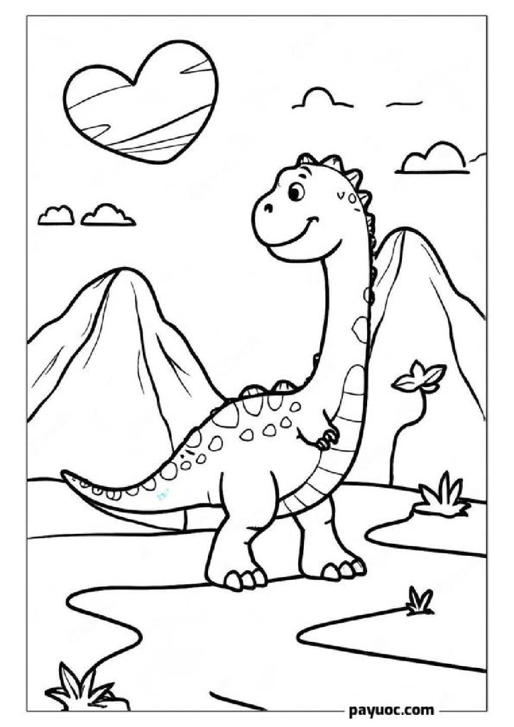30+ Dinosaur Valentine Coloring Pages (FREE PDFs)