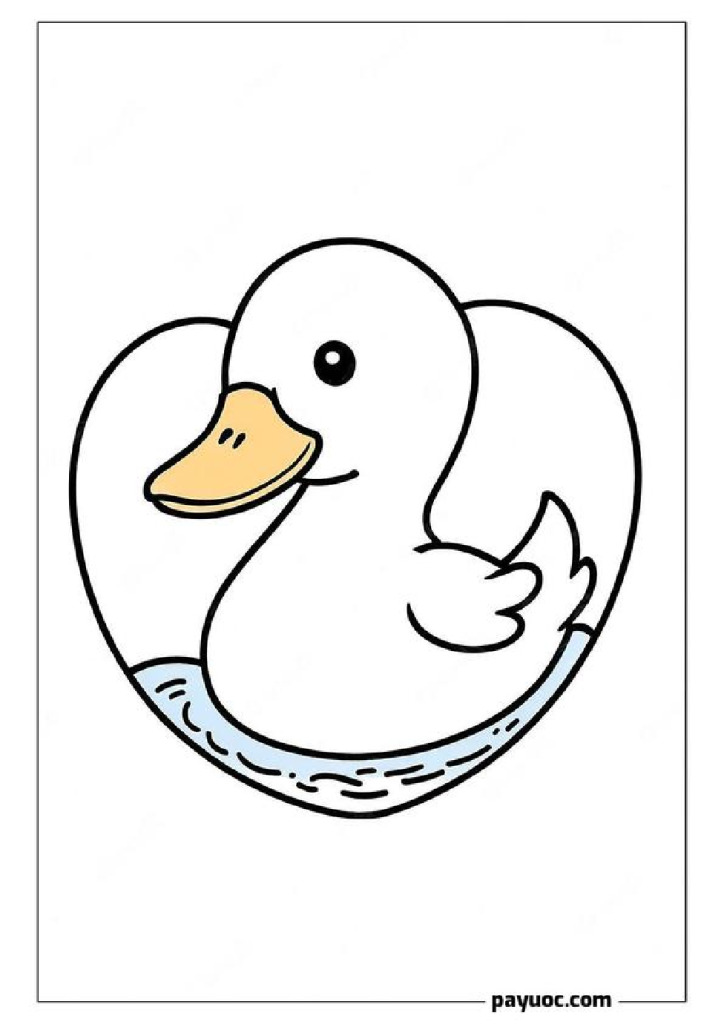 25+ Duck Valentine Coloring Pages (FREE PDFs)