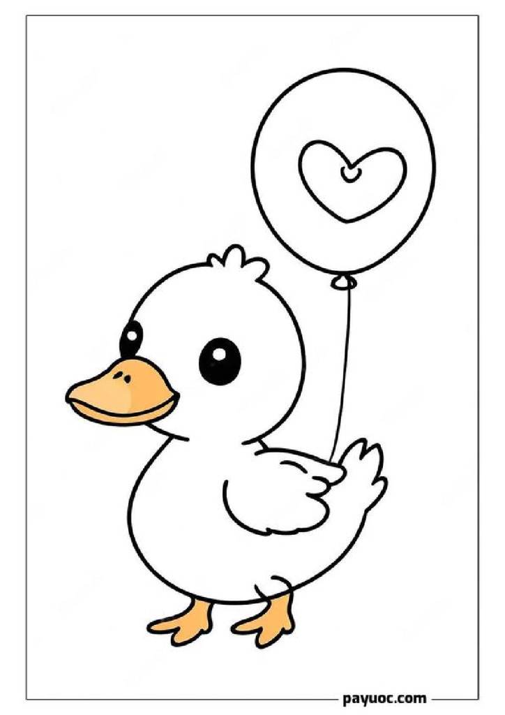 25+ Duck Valentine Coloring Pages (FREE PDFs)