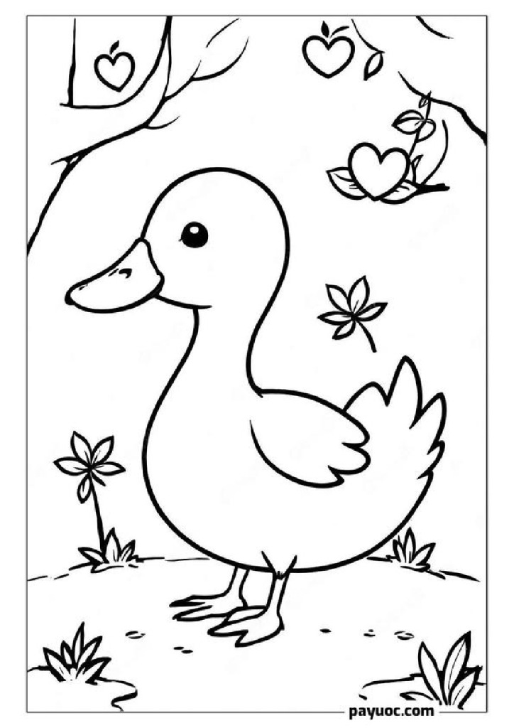25+ Duck Valentine Coloring Pages (FREE PDFs)