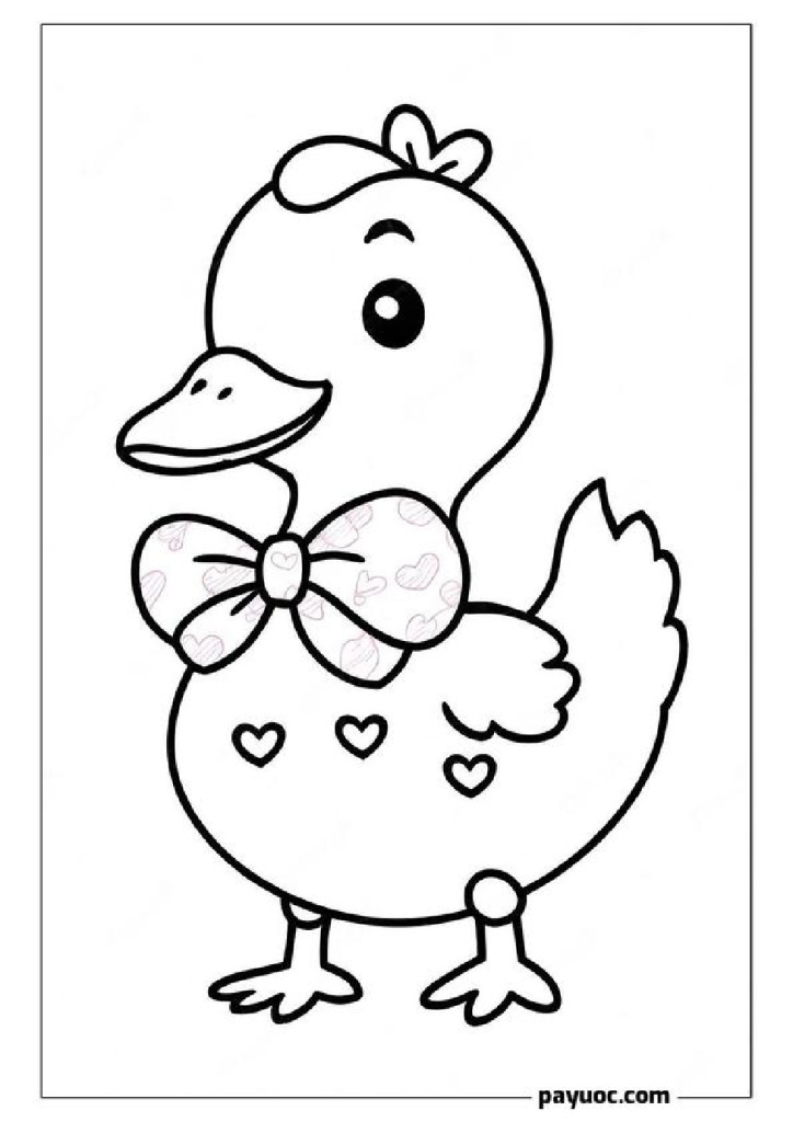 25+ Duck Valentine Coloring Pages (FREE PDFs)