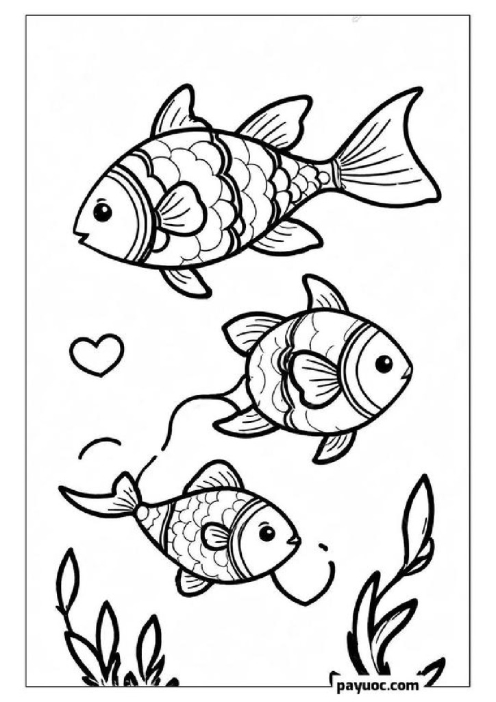 40+ Free Valentine Fish Coloring Pages (FREE PDFs)