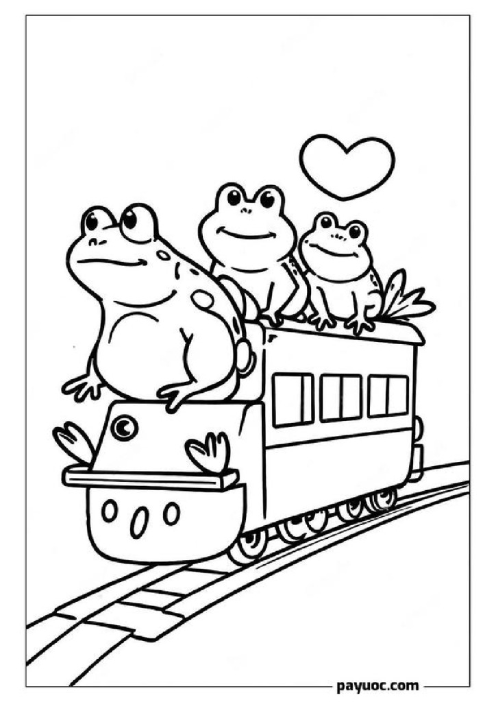 25+ Cute Frog Valentine Coloring Pages (FREE PDFs)