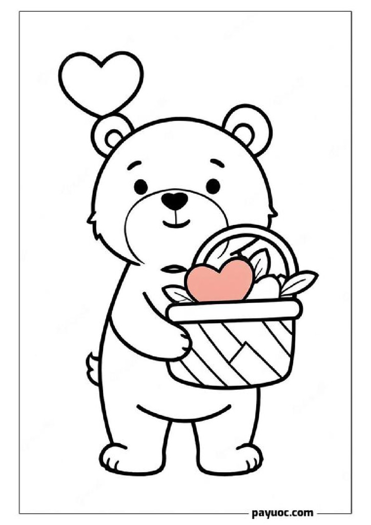 40+ Free Valentines Day Cupid Bear Coloring Pages (FREE PDFs)