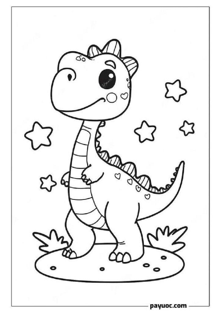 20+ Printable Dinosaur Valentine's Day Coloring Pages (FREE PDFs)