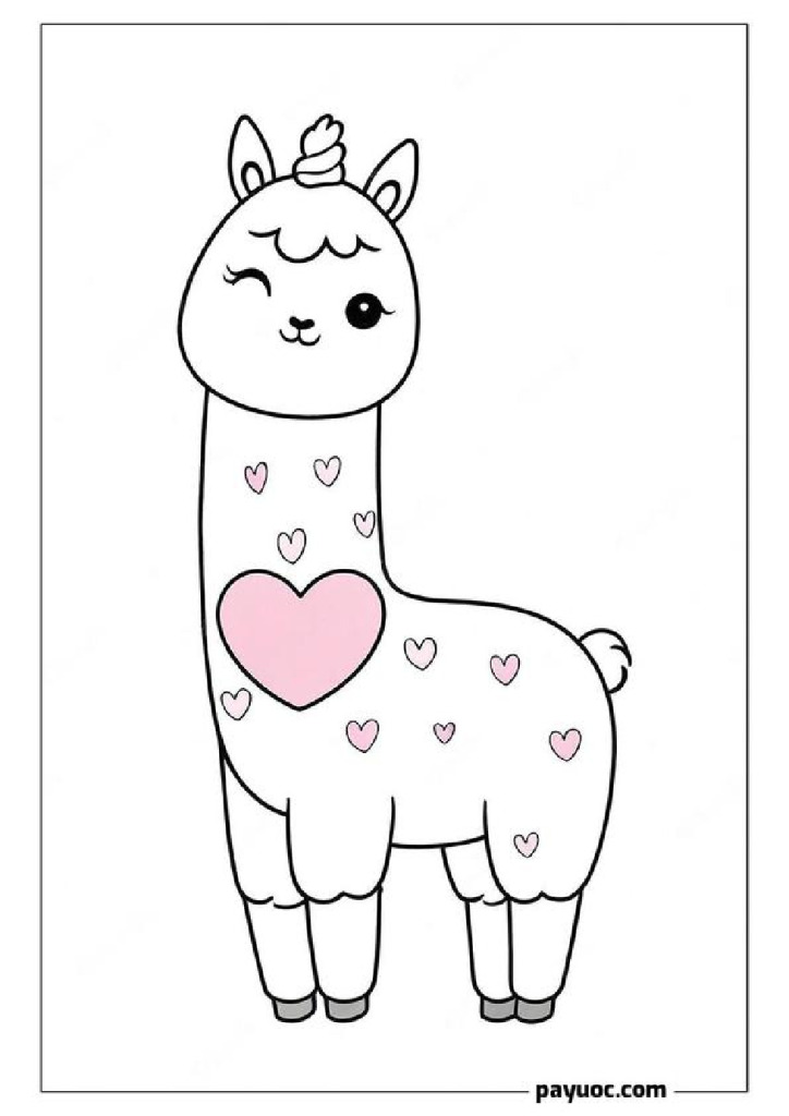 35+ Llama Valentine's Day Coloring Pages (FREE PDFs)