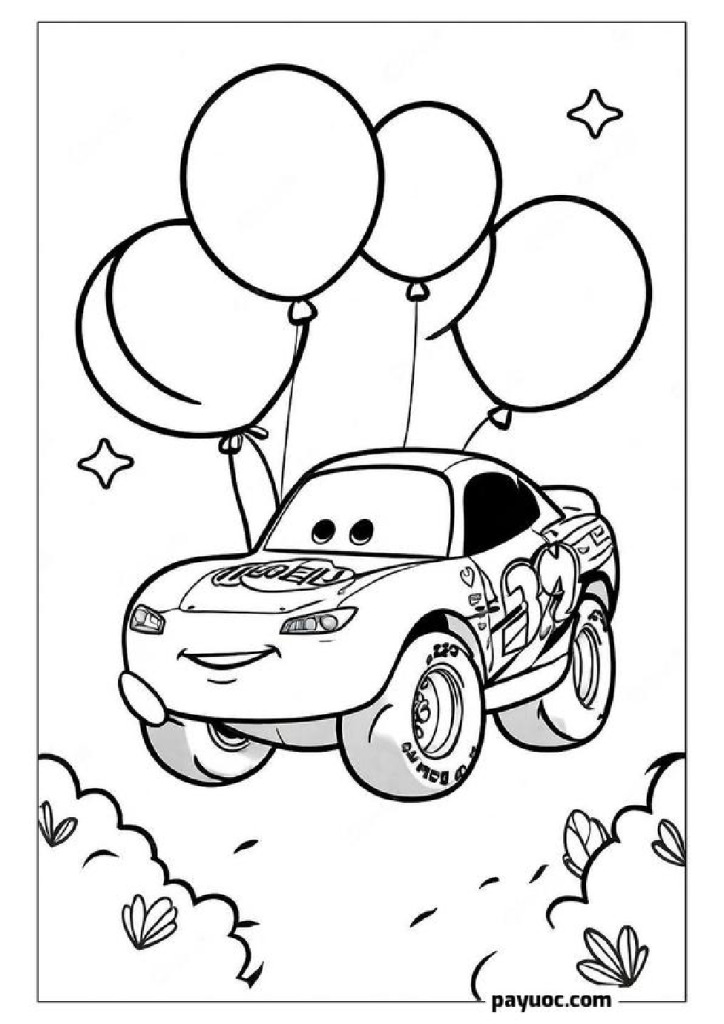 40+ Lightning McQueen Valentine's Coloring Pages (FREE PDFs)