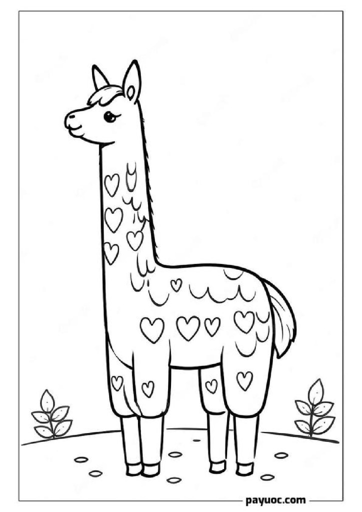 35+ Llama Valentine's Day Coloring Pages (FREE PDFs)