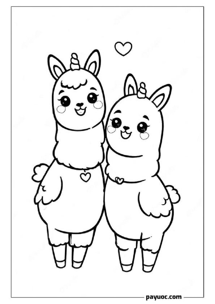 35+ Llama Valentine's Day Coloring Pages (FREE PDFs)