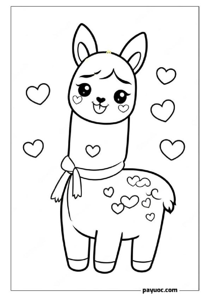 35+ Llama Valentine's Day Coloring Pages (FREE PDFs)