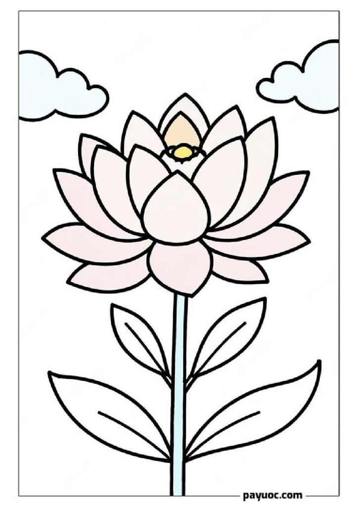 35+ Free Lotus Flower Coloring Pages (FREE PDFs)