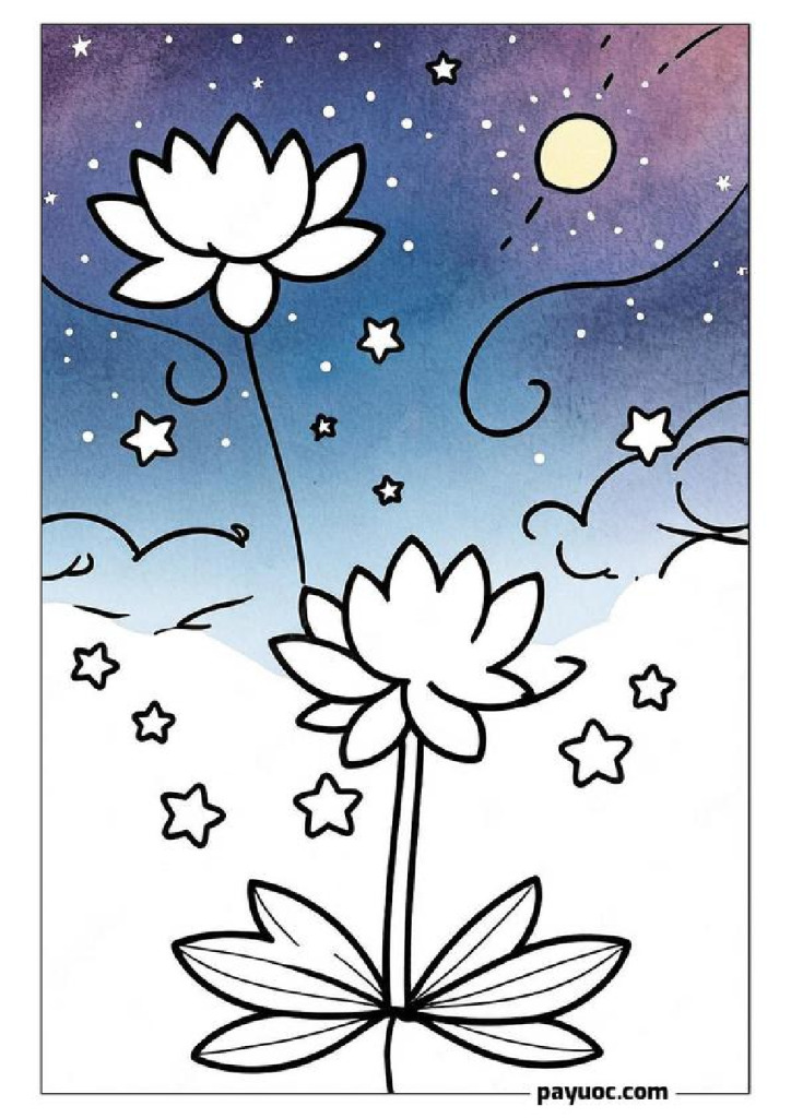35+ Free Lotus Flower Coloring Pages (FREE PDFs)