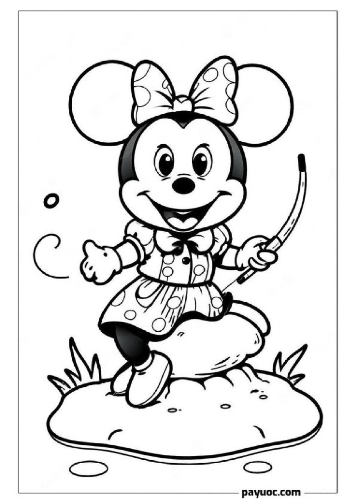 30+ Minnie Mouse Coloring Pages for Kids (FREE PDFs)