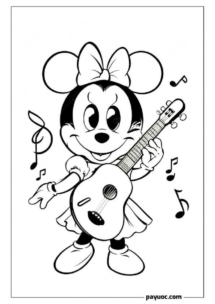 30+ Minnie Mouse Coloring Pages for Kids (FREE PDFs)