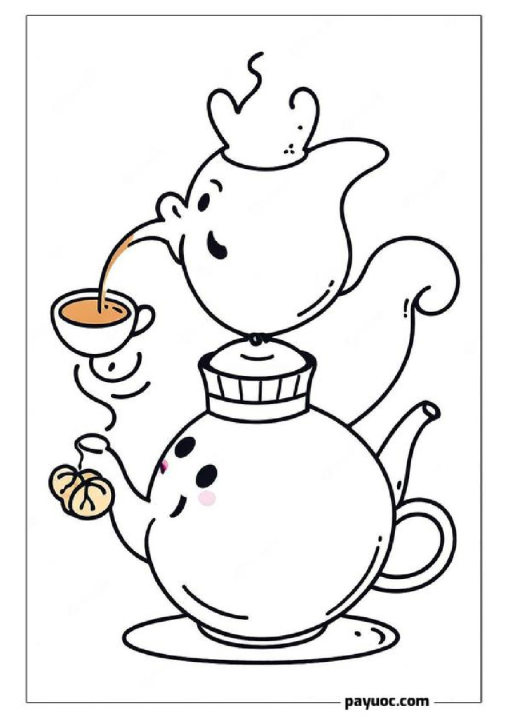 40+ Free Mrs. Potts Coloring Pages (FREE PDFs)