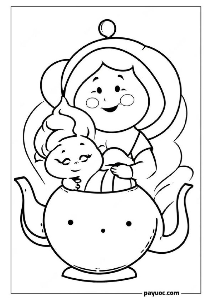 40+ Free Mrs. Potts Coloring Pages (FREE PDFs)