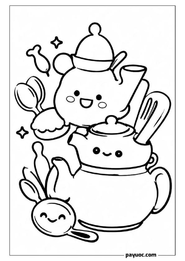 40+ Free Mrs. Potts Coloring Pages (FREE PDFs)