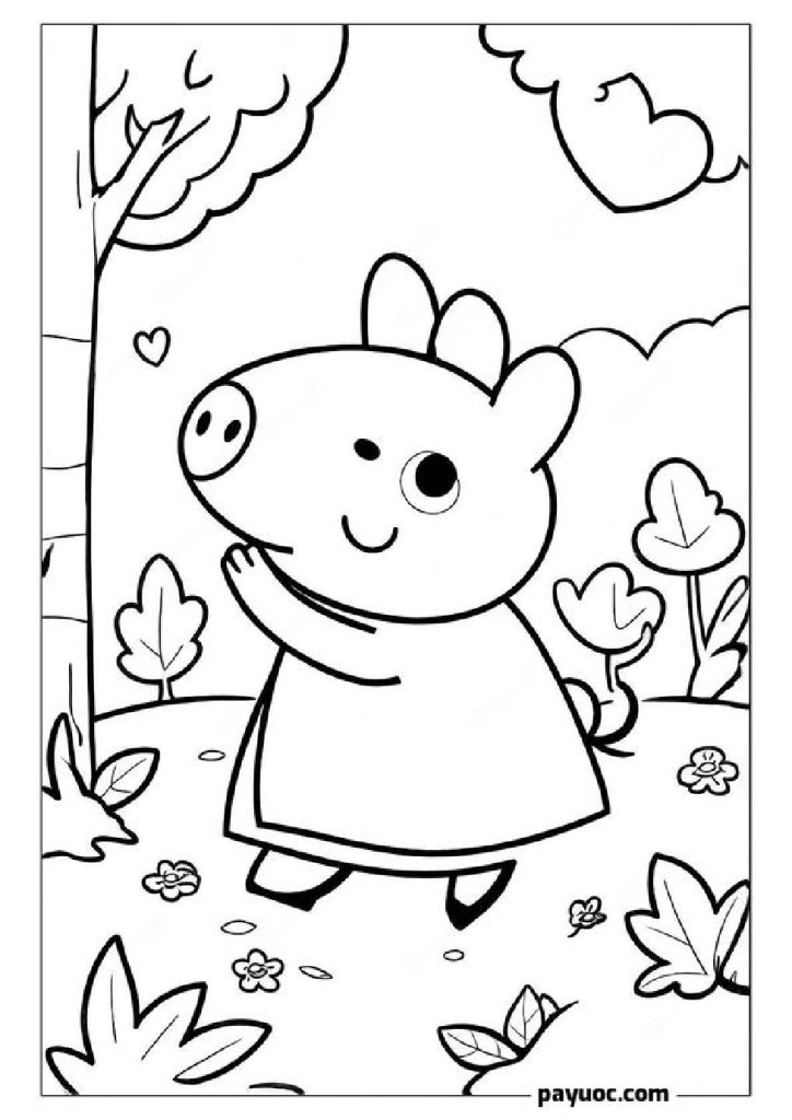 25+ Peppa Pig Valentine Coloring Pages (FREE PDFs)
