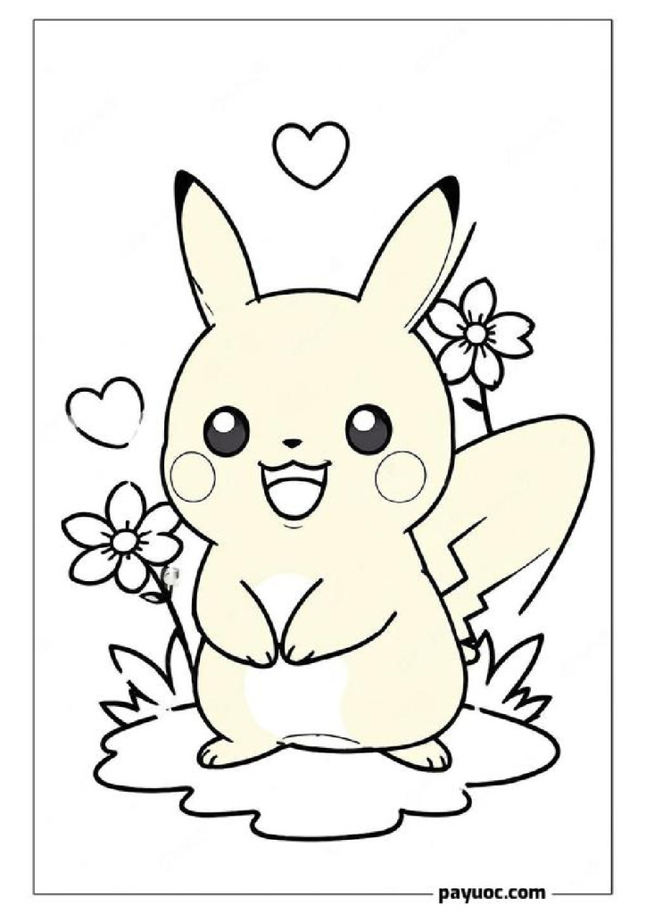 30+ Pikachu Valentine Coloring Page (FREE PDFs)