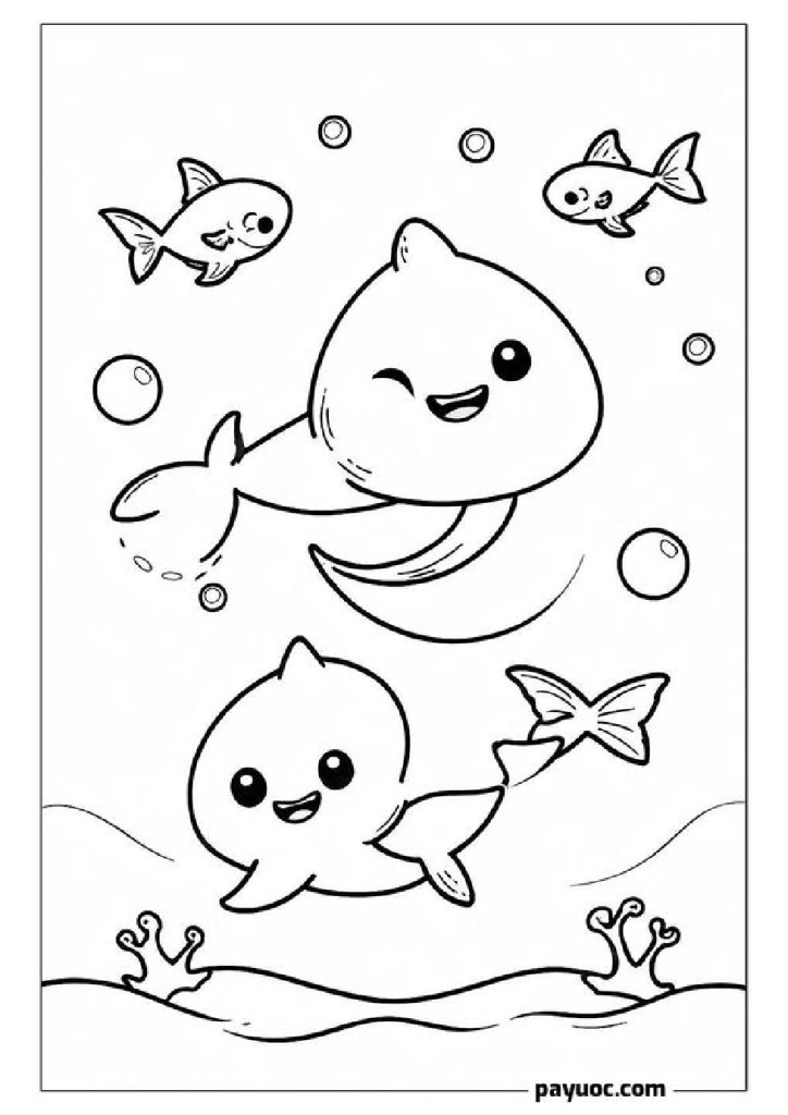 20+ Baby Shark Valentine Coloring Pages (FREE PDFs)