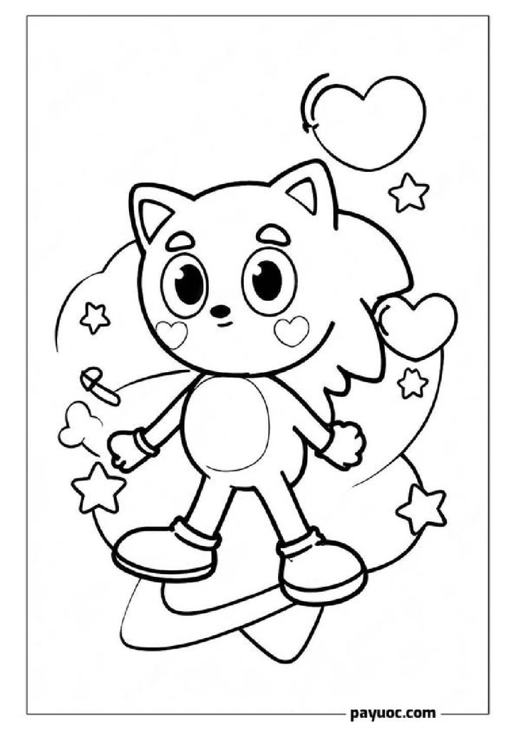 20+ Sonic Valentine's Day Coloring Pages (FREE PDFs)
