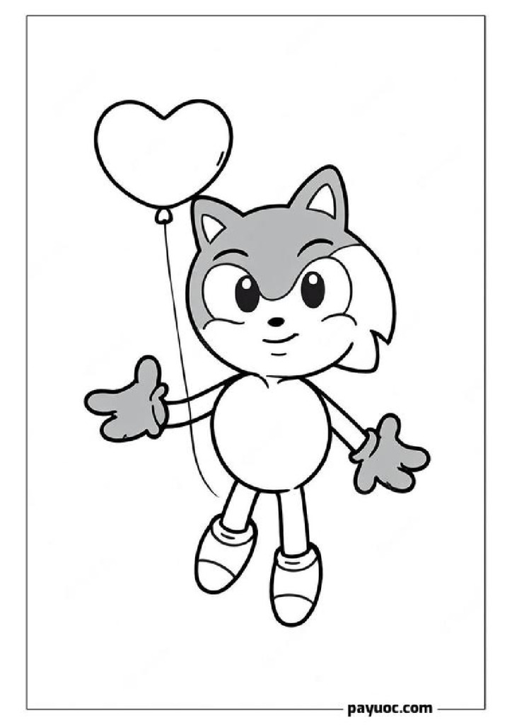 20+ Sonic Valentine's Day Coloring Pages (FREE PDFs)