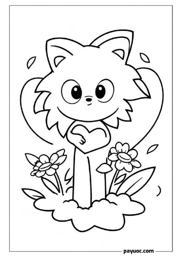 20+ Sonic Valentine's Day Coloring Pages (FREE PDFs)