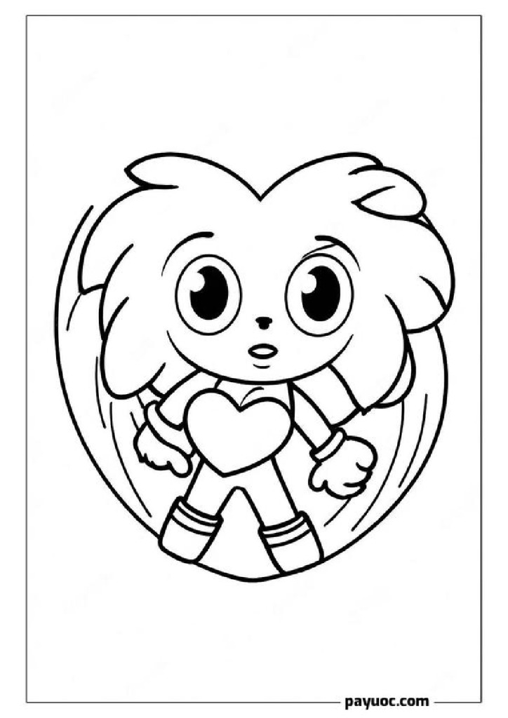 20+ Sonic Valentine's Day Coloring Pages (FREE PDFs)