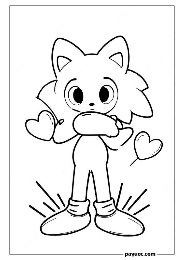 20+ Sonic Valentine's Day Coloring Pages (FREE PDFs)