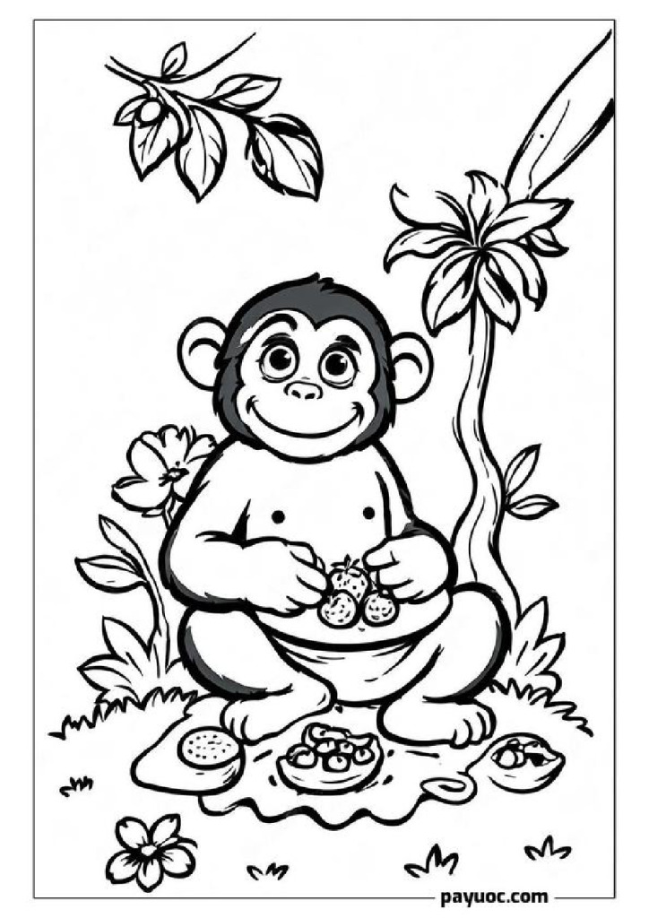 35+ Easy Ape Coloring Pages for Kids (FREE PDFs)