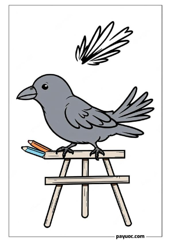 30+ Crow Coloring Sheets for Kids (FREE PDFs)