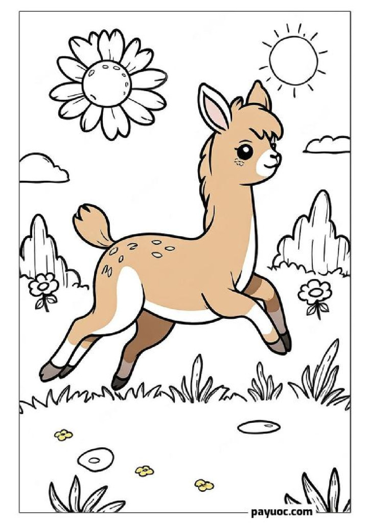 40+ Vicuna Coloring Pages for Creative Kids (FREE PDFs)