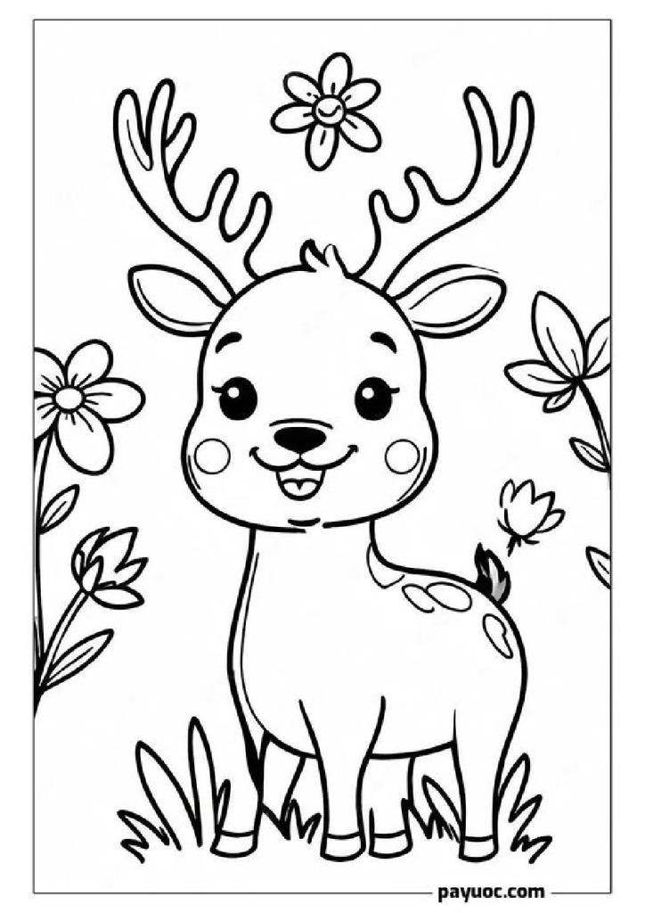 45+ Buck Coloring Pages for Kids (FREE PDFs)