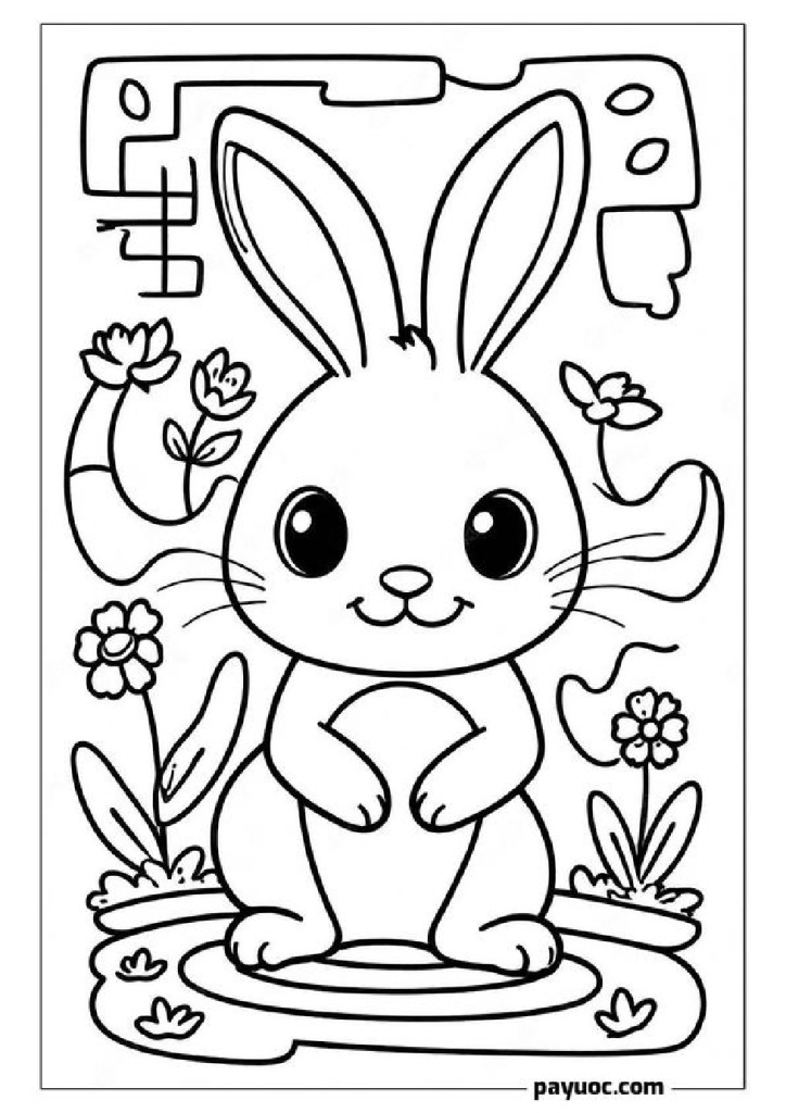 35+ Printable Rabbit Coloring Pages (FREE PDFs)