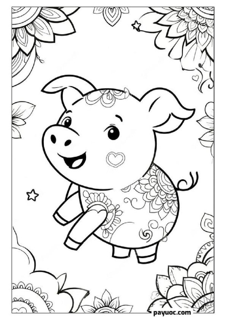 35+ Baby Pig Mandala Coloring Pages (FREE PDFs)