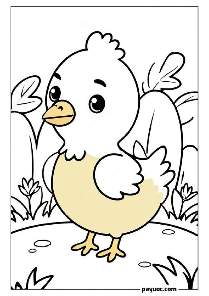 40+ Fun Chicken Coloring Pages for Kids (FREE PDFs)