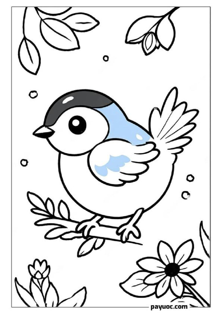 40+ Fun Chickadee Coloring Pages for Kids (FREE PDFs)