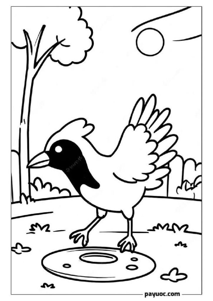 30+ Crow Coloring Sheets for Kids (FREE PDFs)