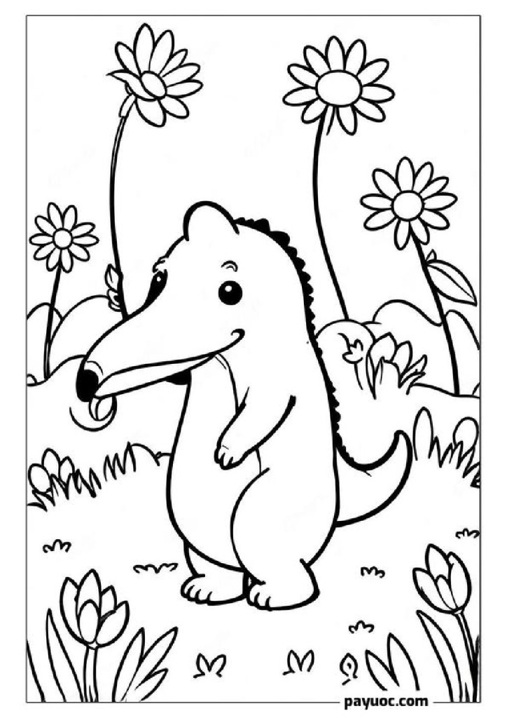 40+ Anteater Coloring Pages (FREE PDFs)