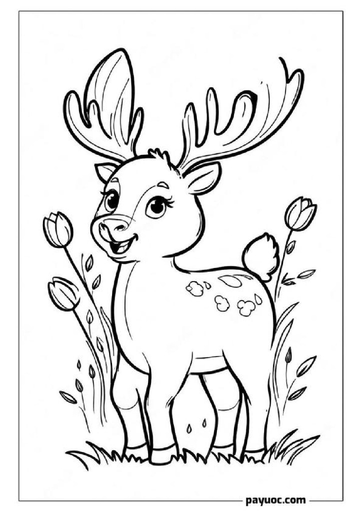 45+ Buck Coloring Pages for Kids (FREE PDFs)
